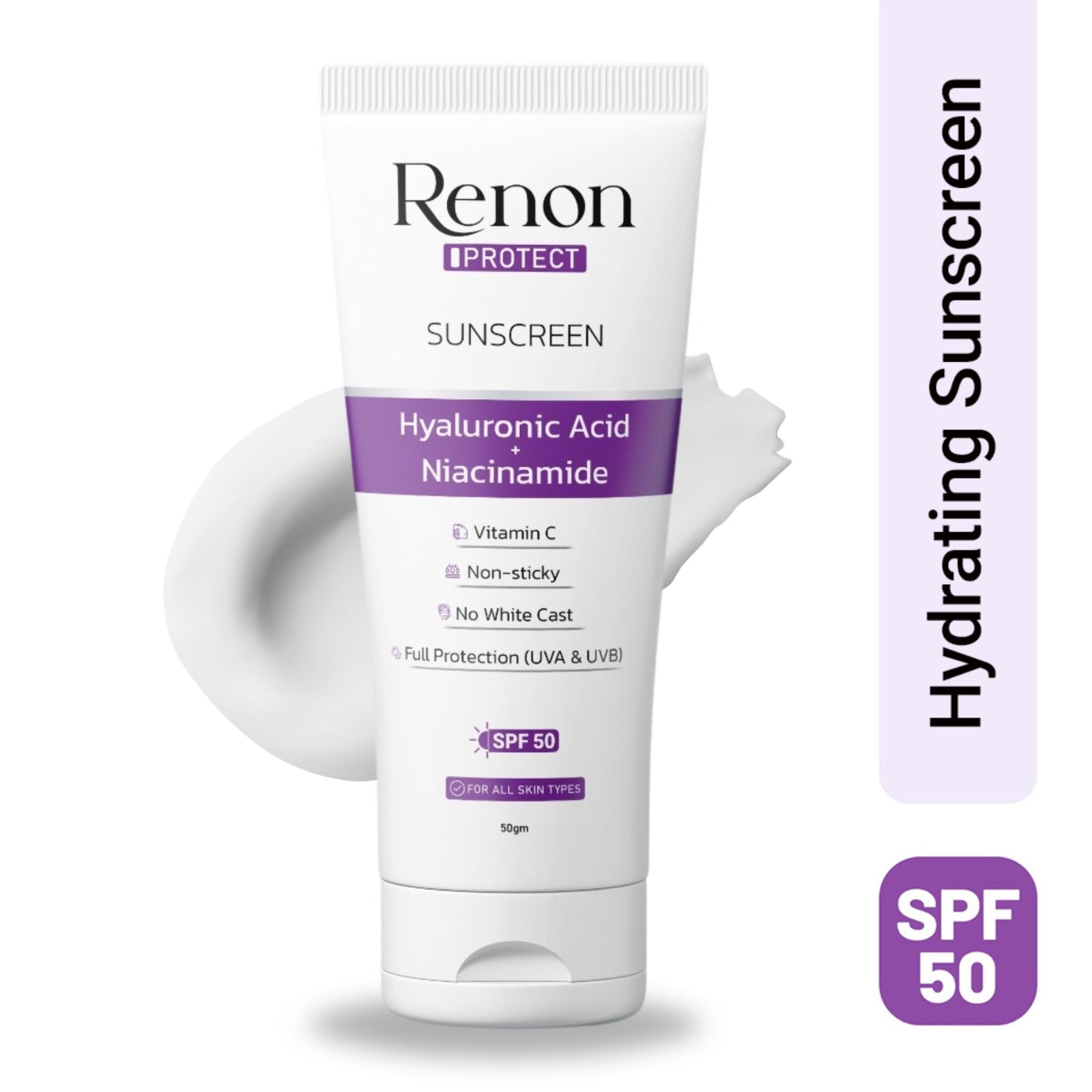 Renon SPF 50 PA+++ Power of 3 Actives Sunscreen